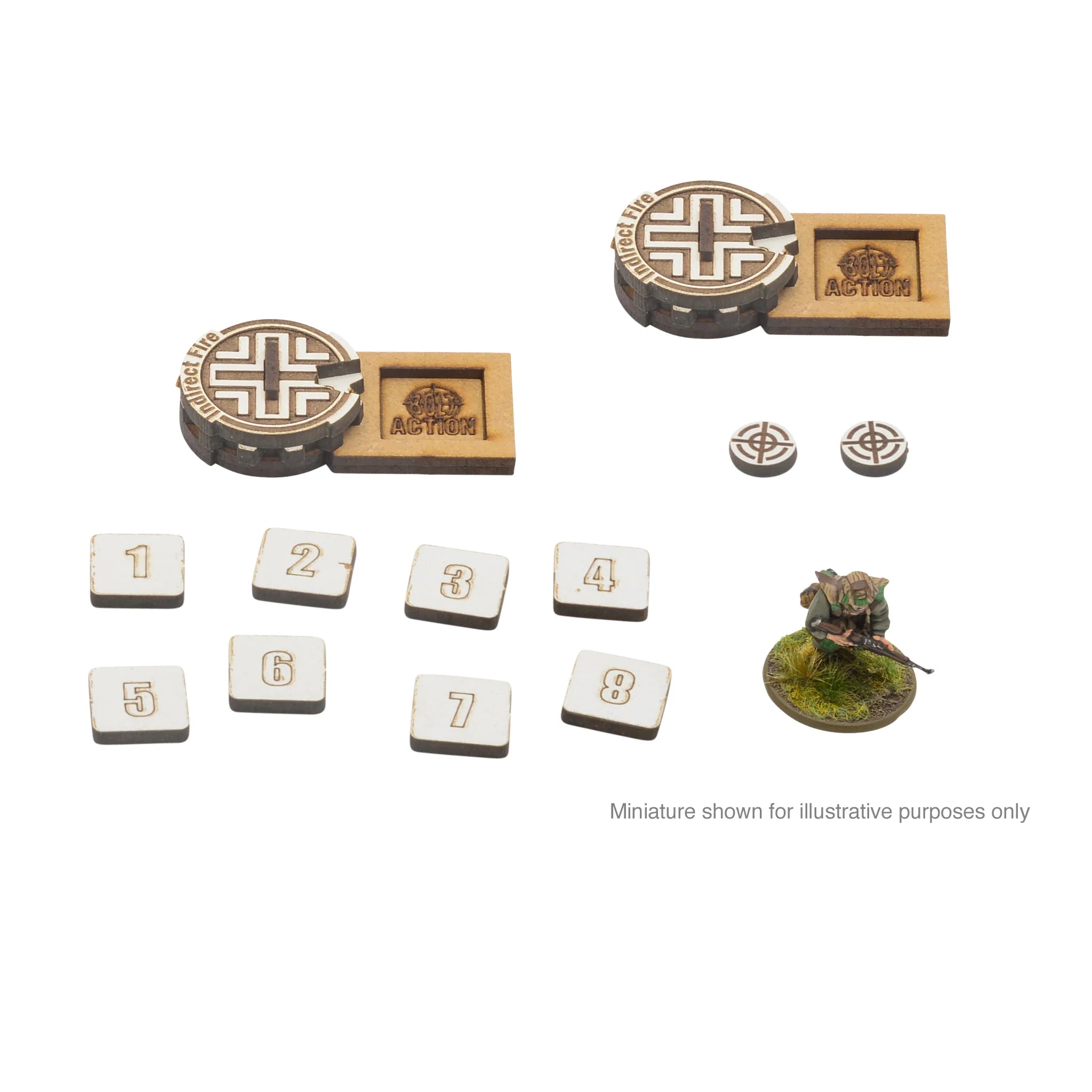 Bolt Action MDF Artillery Zeroing In Markers - Germany – DMZ HK